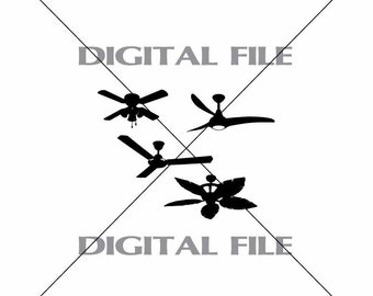 Ceiling fan decal | Etsy