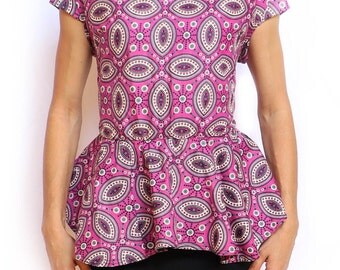 African print peplum | Etsy