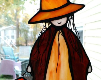 Stained glass witch | Etsy