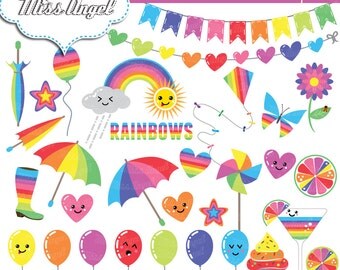 Spring Flowers CLIPART SET 10 Digital Flowers. 6 clip