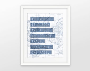 The world is a book | Etsy