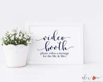 Video booth sign | Etsy