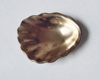 Brass shell dish | Etsy