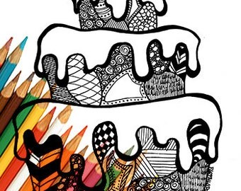 Coloring cards | Etsy