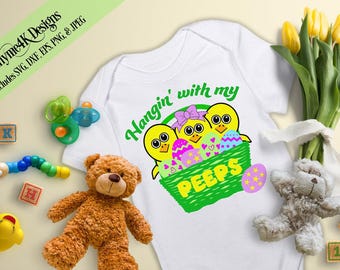 Hangin my peeps svg | Etsy