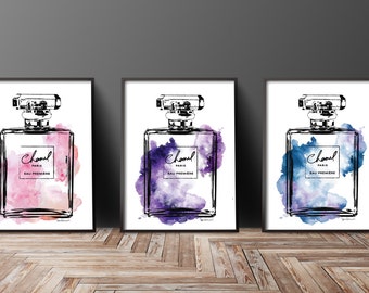 Blue perfume bottles | Etsy