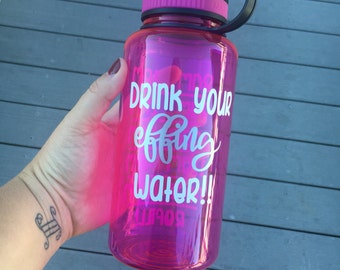 Funny water bottle | Etsy