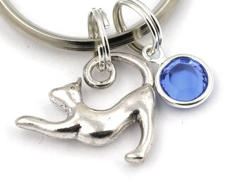 Cat key ring | Etsy