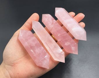 Rose quartz crystal | Etsy