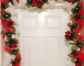 Deco mesh garland | Etsy