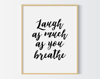 Laugh as much | Etsy