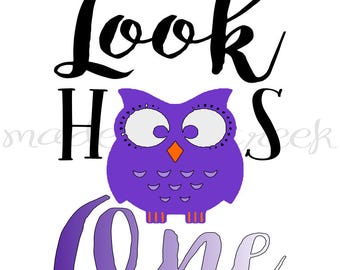 Look whos one | Etsy