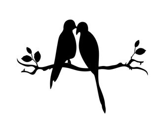 Love bird stencil | Etsy