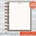 HAPPY PLANNER Printable Filler Pages Planner Refills / BIG