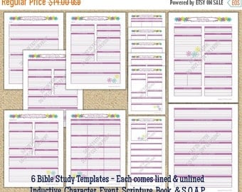 Bible study template | Etsy