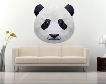 Panda wall decal | Etsy