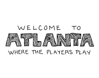 Welcome to atlanta | Etsy