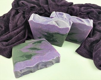 Green Tea Soap / Activated Charcoal / Poppy Seed Soap/ Cold