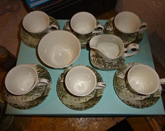 Tea cup saucer plate | Etsy