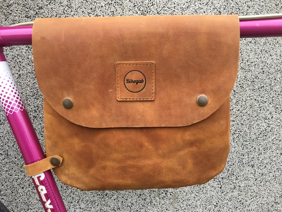 Leather bike bag / bicycle frame bag shoulder bag Bikegab