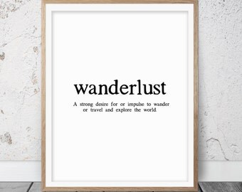 Wanderlust wall art | Etsy