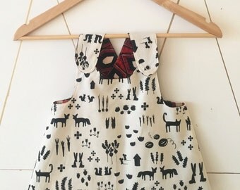 Crossover pinafore | Etsy