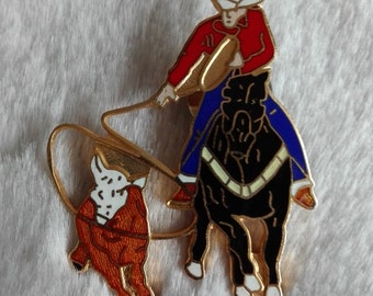 Bull lapel pin | Etsy