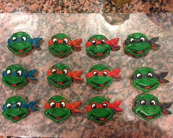 Ninja turtle cookies | Etsy