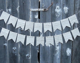 Sheet music banner | Etsy