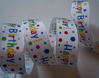 Happy birthday ribbon | Etsy