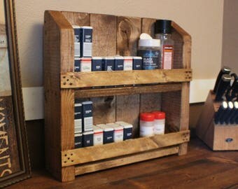 Rustic spice rack | Etsy