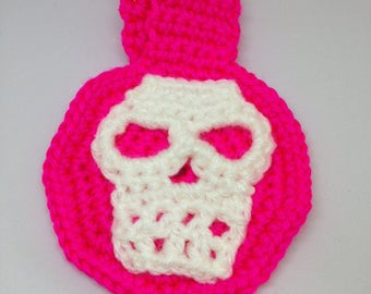 Crochet luggage tag | Etsy