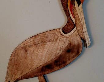 Wood pelican | Etsy