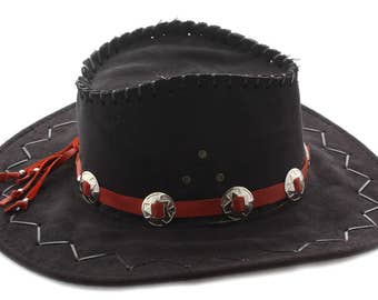 Red cowboy hat | Etsy