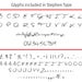 Signature font Stephen Type Digital font Brush Script Font