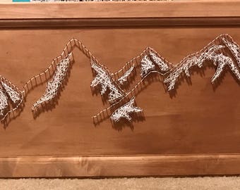 Mountain string art | Etsy