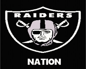 Raiders pattern | Etsy