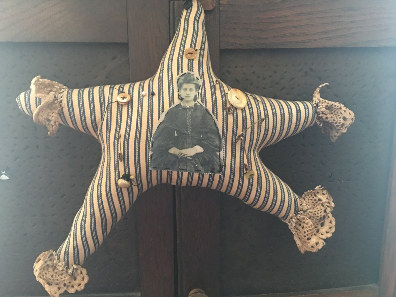 Primitive Star Folk Art Star Anna ready to ship