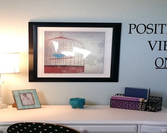 Positive wall decal | Etsy