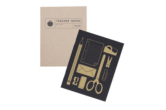 Teacher Pocket Notebook Set Journal Blank Pages Stitch