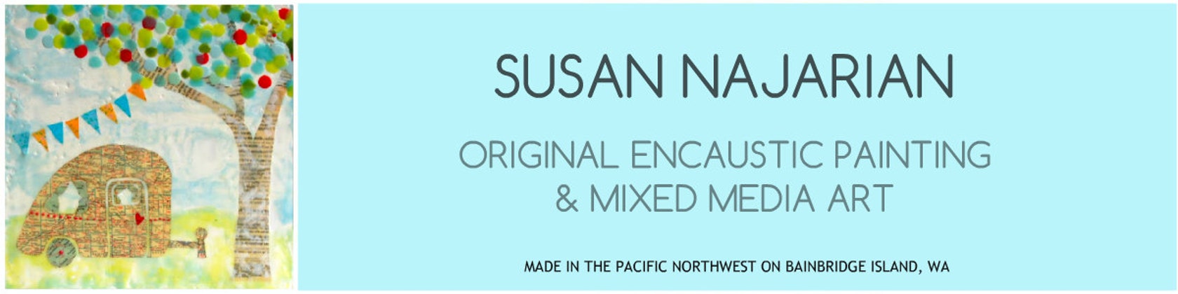 Susan Najarian encaustic painting & mixed media by susannajarian