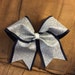 3 Texas Size Cheer bow single layer trimed ends