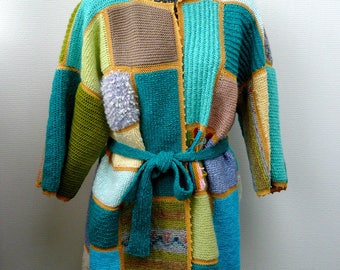 Patchwork cardigan | Etsy