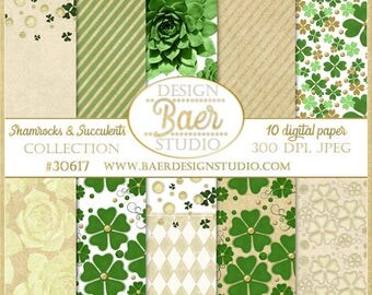 Irish digital paper | Etsy