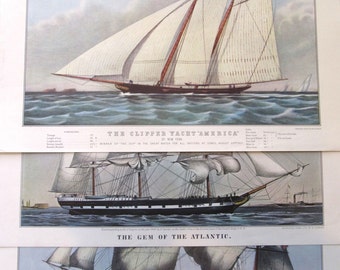 Clipper ship prints | Etsy