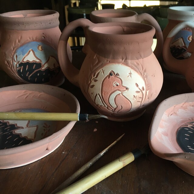 Handmade Ceramics and Metalwork by PitchPinePottery on Etsy