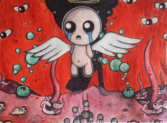Binding of Isaac poster print 12 x 9