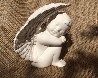 Baby angel statue | Etsy
