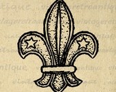 Items similar to Digital Printable Fleur-de-lis Symbol Download ...