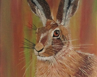 Bunny rabbit art | Etsy